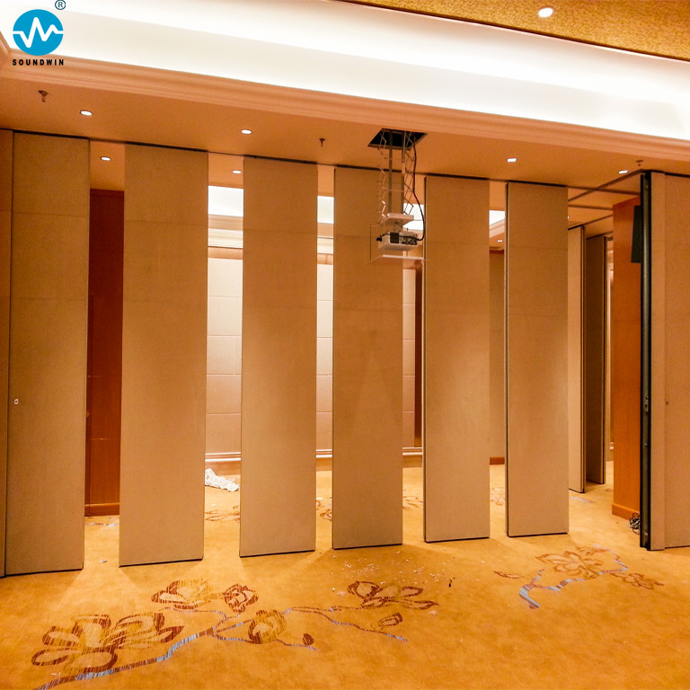 Sliding Walls Operable Acoustic Partition Screen For Hotel Restaurants